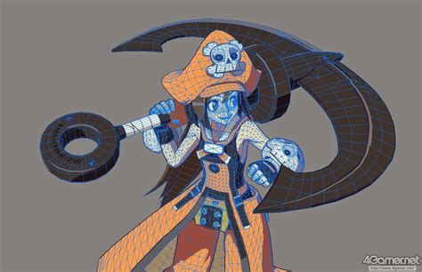 Guilty Gear 3d Character Topology 3d Model Character Character