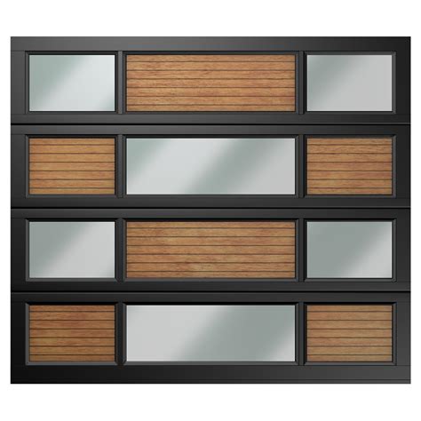 Single 12 Panel YOSO SUV Type 4 Garage Door Van Acht Doors Windows