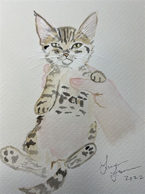 Fat Kitten R Watercolorpractice