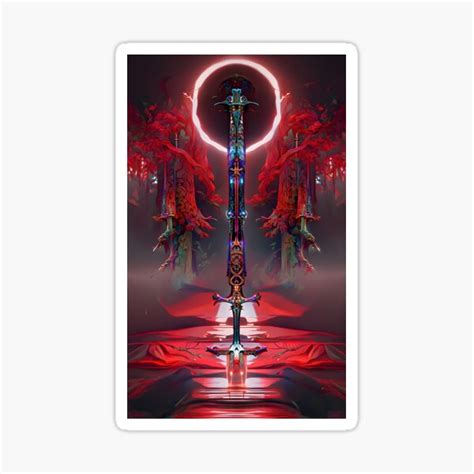 Excalibur Of Darkness Sticker For Sale By Playmap Redbubble