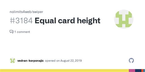 Equal Card Height · Issue 3184 · Nolimits4webswiper · Github