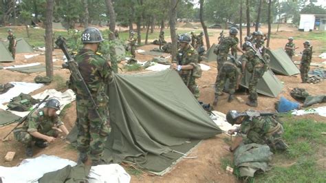 훈련병의 품격 22부 입소후 첫 야외취침 숙영지 훈련 Youtube