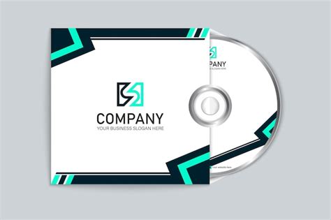 크리에이 티브 Cd 표지 및 레이블 디자인 서식 파일 벡터 프리미엄 벡터