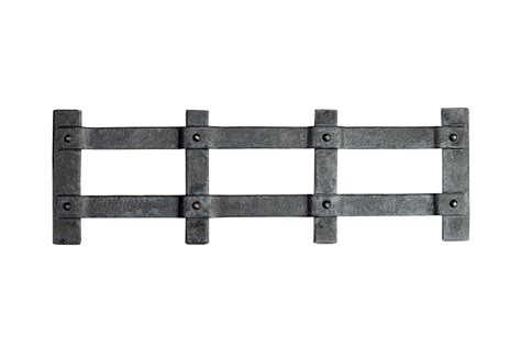 Lapped Rivet Railing Vintage Wood And Forged Iron