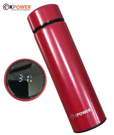 Water Bottle Flask Smart Led Temperature Display Stainless Steel Travel
