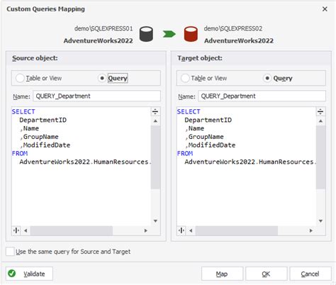 Select Tables And Views