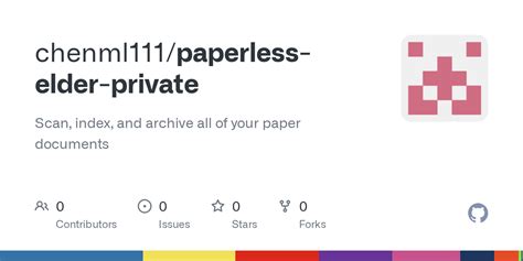 Github Chenml111paperless Elder Private Scan Index And Archive