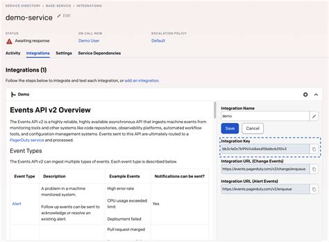 PagerDuty Service Integration Key BluBracket Documentation