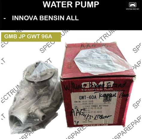 Jual Water Pump Innova Bensin All Gmb Jp Gwt 96a Di Seller Spectrum Spare Part Kraksaan Wetan