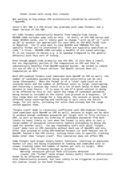 bugs pdf graphics processing unit password