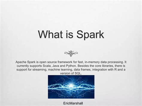 Spark Infrastructure Ppt