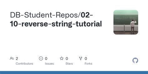 GitHub DB Student Repos Reverse String Tutorial
