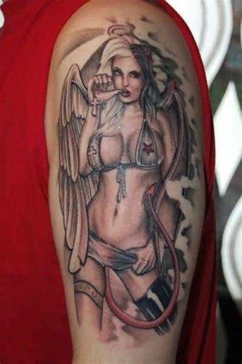 Sexy Guardian Angels Tattoos
