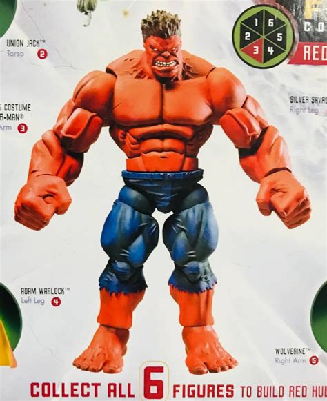 Hasbro 2008 Marvel Legends Baf Built A Figure Series Red Hulk