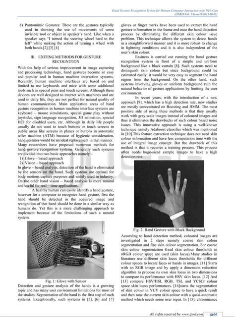 Hand Gesture Recognition System For Human Computer Interaction With Web Cam Pdf