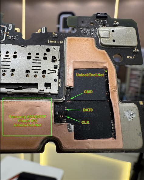 Samsung A05 A055f Pinout Test Point Unlocktool