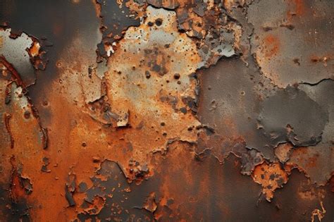 Premium Photo Rust Peeling Off Metal Surface