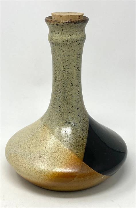 Robert Maxwell For Pottery Craft Decanter Carafe Wcork 85 Dip Glaze