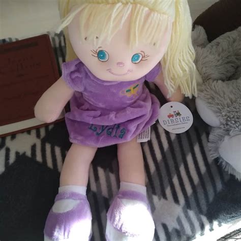 Personalized Dibsies Butterfly Snuggle Doll 15 Inch Etsy
