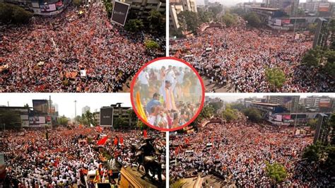 Manoj Jarange Patil Maratha Reservation In Mumbai Huge Crowd Of