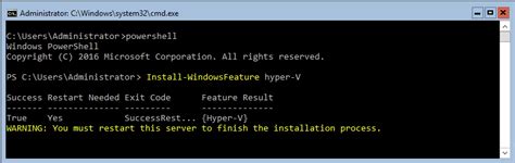 Windows Server Core Configuration Hyper V Role Installation