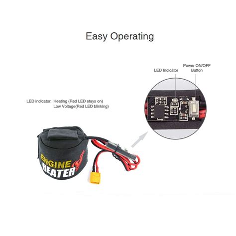 Skyrc Engine Heater With Low Voltage Cutoff For 19 26 Rc Nitro Powered Car Vehicles Spare Parts