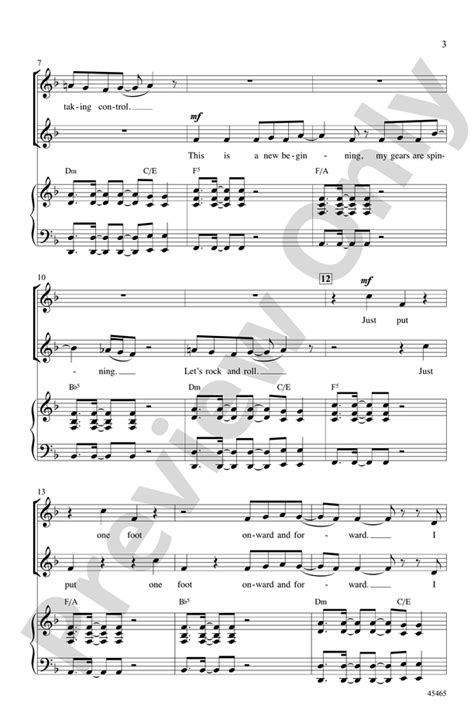 Step One From The Musical Kinky Boots Part Choral Octavo Cynthia