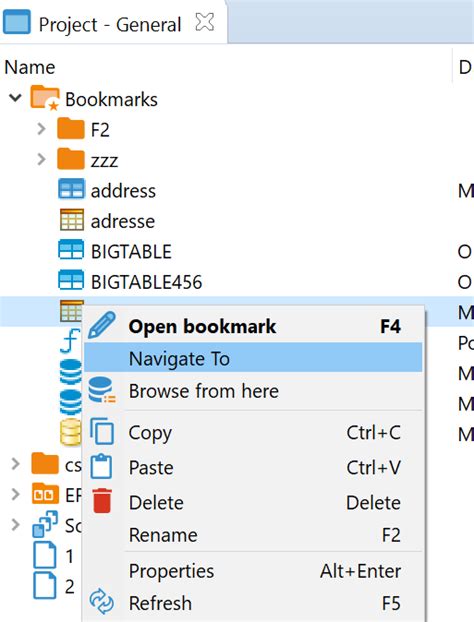 Bookmark Browse And Popup Menu Issue Dbeaver Dbeaver GitHub