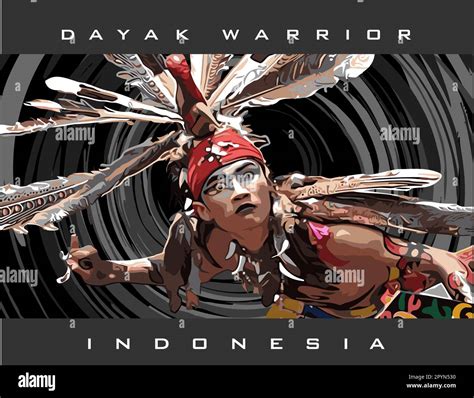 Dayak Indonesia Vector Template Stock Vector Image And Art Alamy
