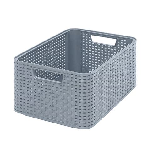 Plastikinis Krepšys Curver Rattan Style M šv Pilkos Sp 39 X 29 X