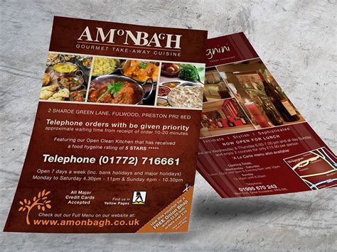 Take Away Leaflet Design Print BluSquare Design WordPress