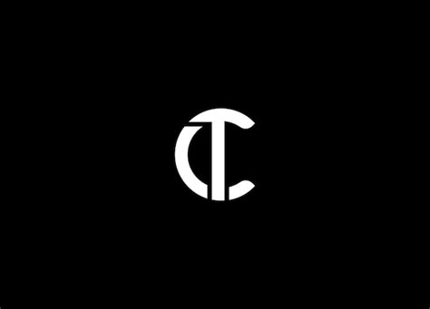 Design De La Lettre T Et C Du Logo Monogramme De La Lettre Tc Du Logo