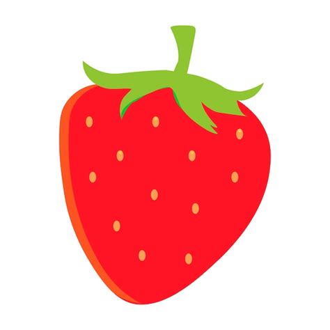 Premium Vector Strawberry Isolated On White Background