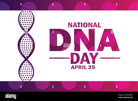 National Dna Day Holiday Concept Template For Background Banner
