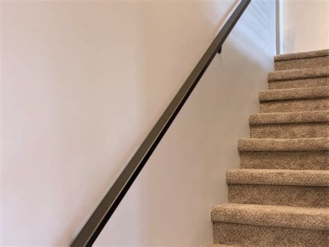 Wall Mounted Rectangular Metal Handrail Great Lakes Metal Fabrication