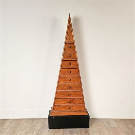 Vintage Triangle Chest On Pedestal Circa 1975