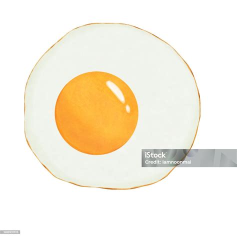 건강한 식생활과 음식 개념을 위해 흰 배경에 분리된 달걀 후라이 그림 건강한 생활방식에 대한 스톡 벡터 아트 및 기타 이미지