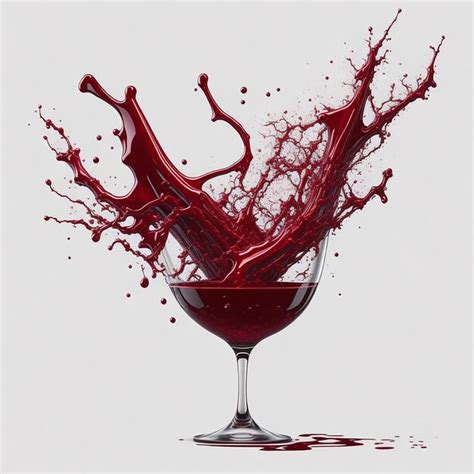 Premium Photo Red Wine Splash Isolated On Transparent Or White Background