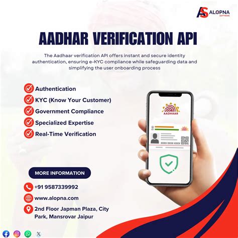 Aadhar Verification Api At ₹ 10000 Month In Jaipur Id 2855150105391