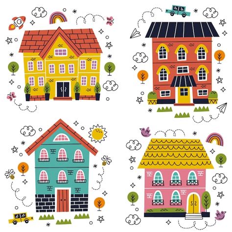Ilustración De Casa De Estilo De Dibujos Animados Vector Gratis