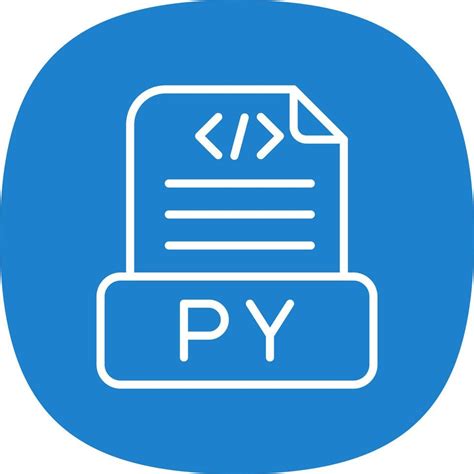 Python File Vector Icon Design 15813574 Vector Art At Vecteezy