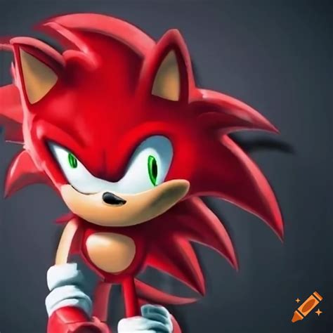 Image Of A Red Emo Sonic Character On Craiyon