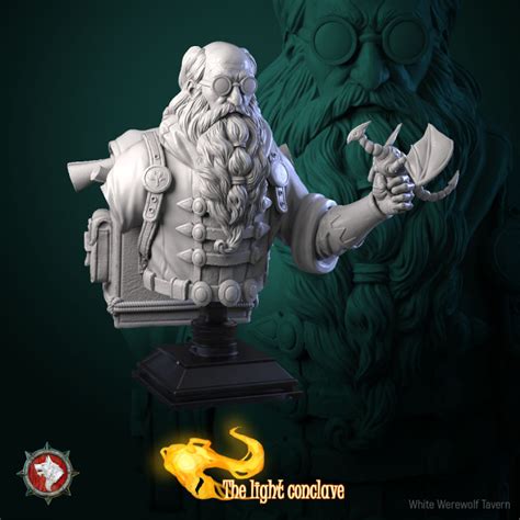 3D Printable Masked Clerics Set 6 Miniatures 32mm Pre Supported By