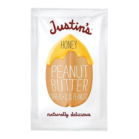 Justins Honey Peanut Butter Squeeze Pack 1 15oz 60 Pack 307 00184