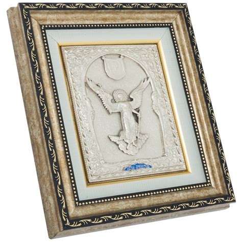 Срібна ікона Янгол Охоронець 18х16см купити в інтернет магазині Exklusi