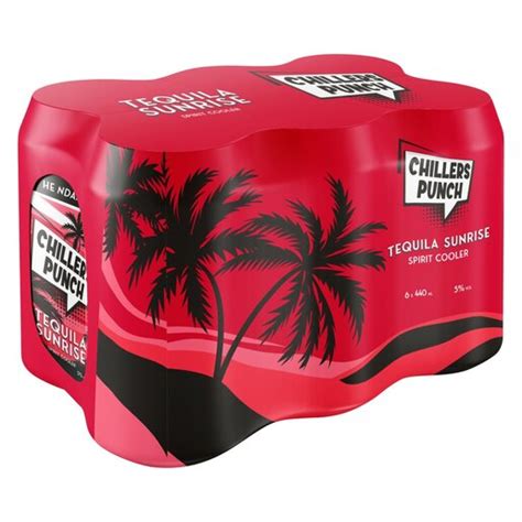 Chillers Punch Tequila Sunrise 6 X 440ml Pnp