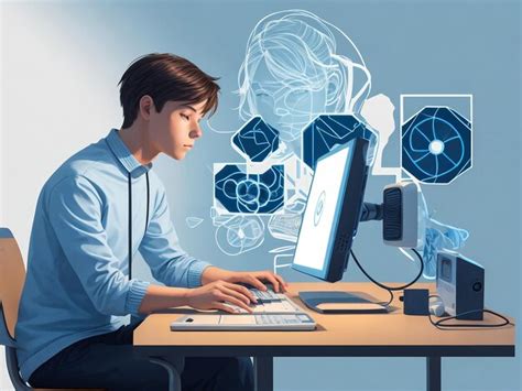 Premium Photo Complicated Serious Attentive Young Programmer Being Concentrated While Sitting