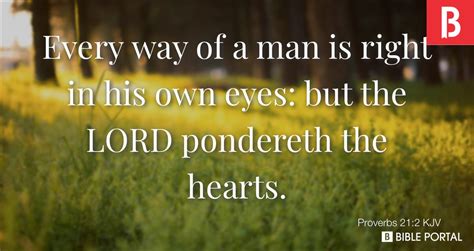 Proverbs 212 Kjv Bible Scripture Image Bible Portal