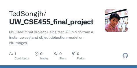 Github Tedsongjh Uw Cse455 Final Project Cse 455 Final Project Using Fast R Cnn To Train A