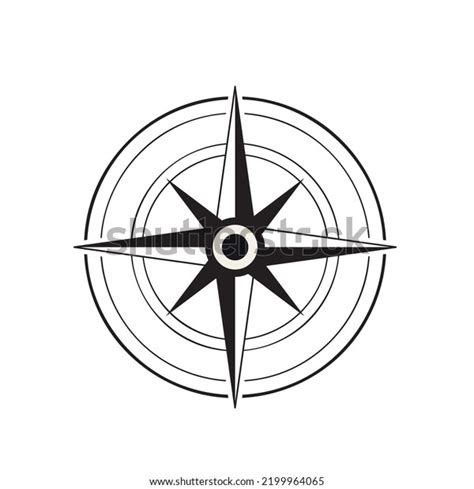 Vector Compass Rose North South East Stock Vector Royalty Free